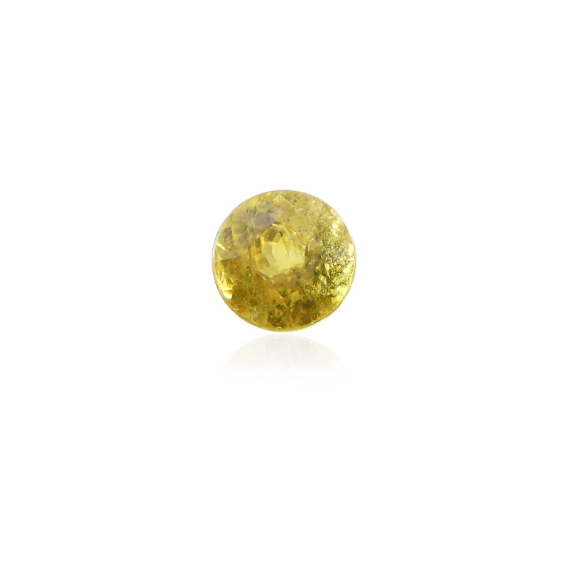 Esfena de Madagascar 0.646ct Corte Redondo Brillante